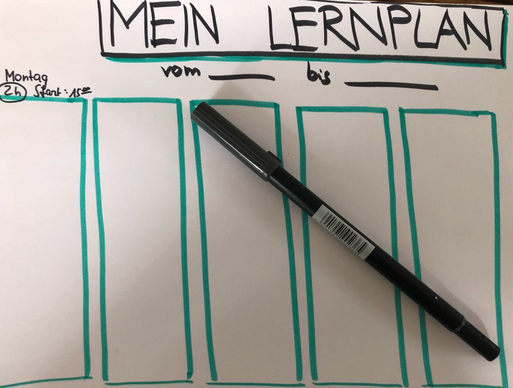 Erstelle deinen Lernplan: mehr effektive Lernzeit, mehr bewusste Freizeit